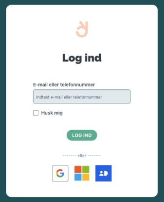 Oprette eller ændre adgangskode samt info om tofaktorlogin